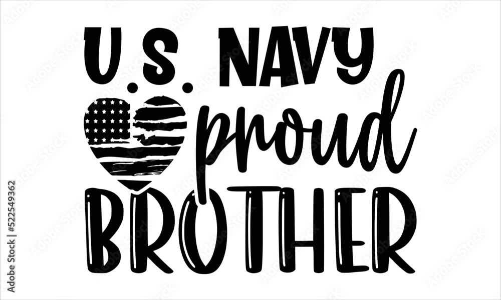 Navy Lettering