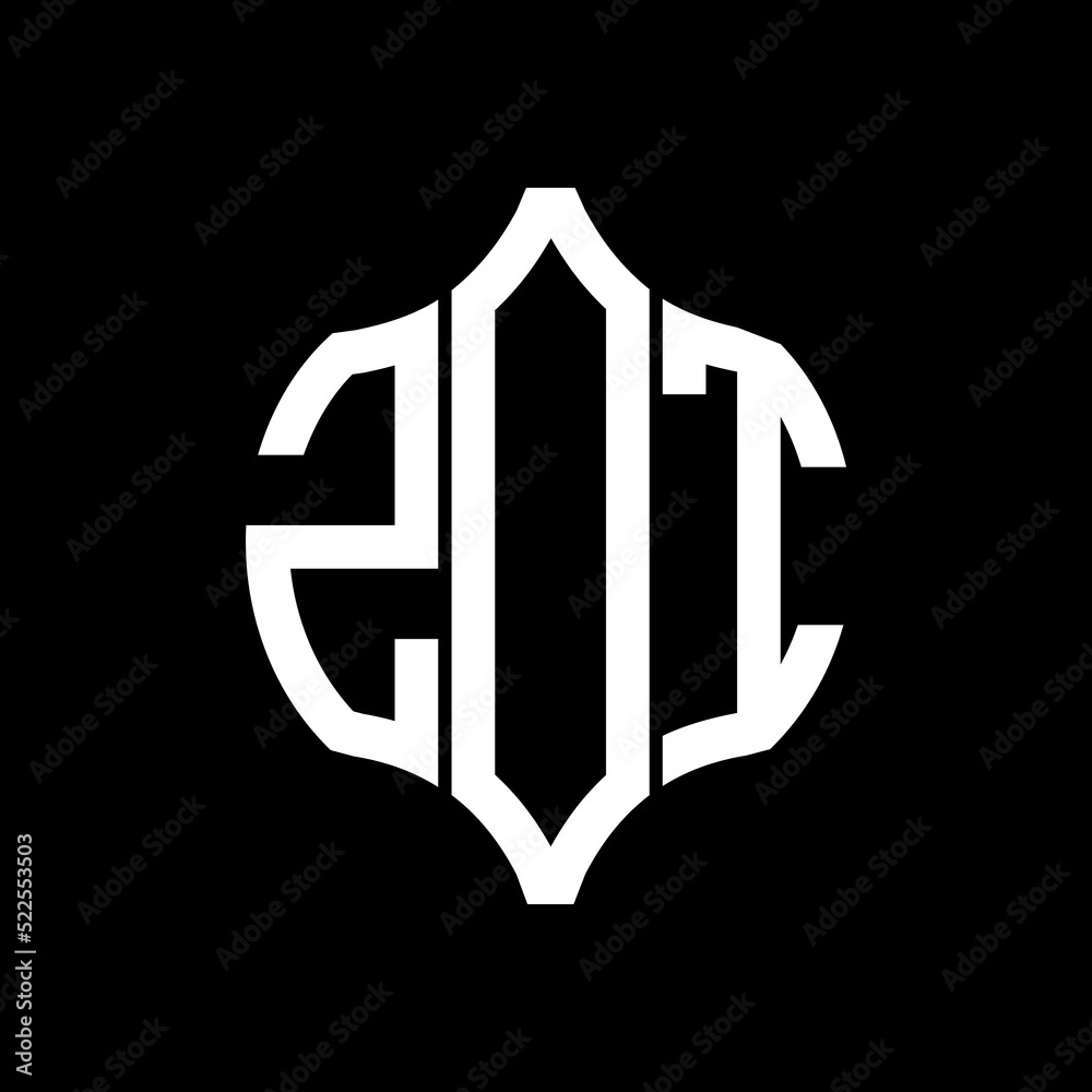 ZOT letter logo. ZOT best black background vector image. ZOT Monogram ...