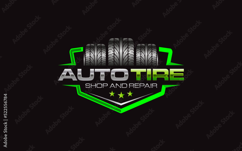 Illustration vector graphic of tire shop and repair service logo design ...