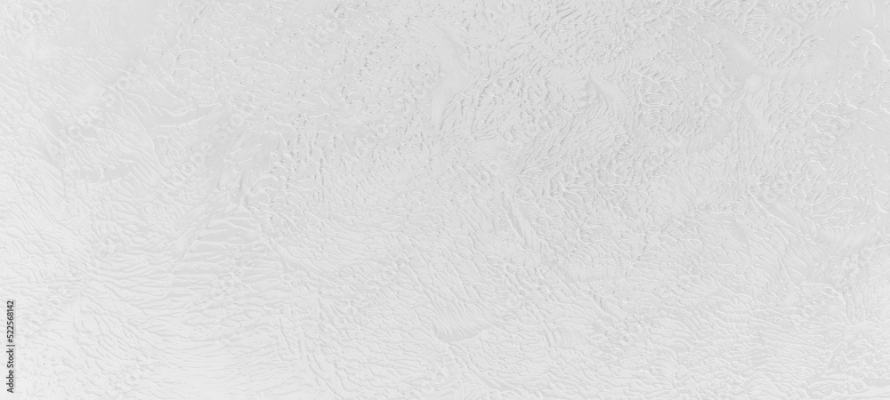 White bright acrylic or oil paint texture. Closeup of the painting ...