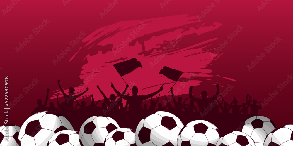 Football cup , soccer ball. Vector sport background, poster and flyer ...