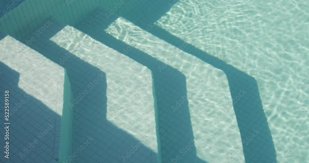 Water surface texture, Slow motion looping clean swimming pool ripples ...