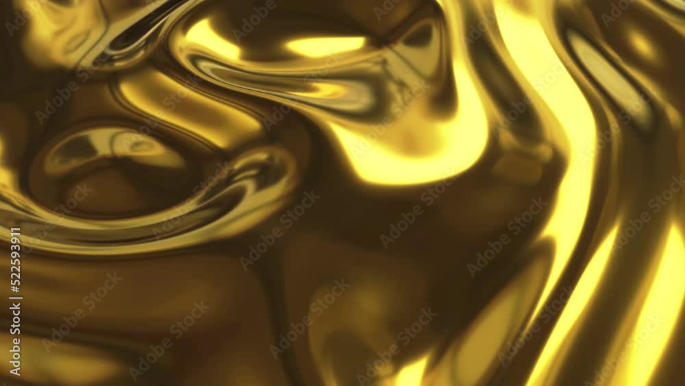 Golden texture background animation. Gold liquid backdrop Stock Video ...