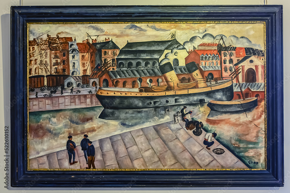 Interior of Dieppe Castle (Chateau de Dieppe) museum. In 1188, King ...