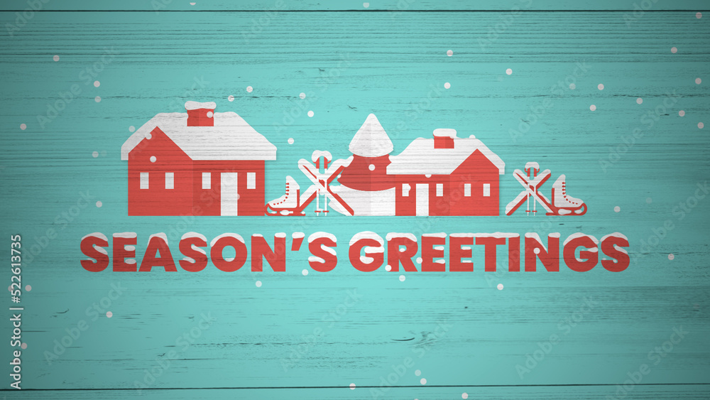 Season’s Greetings Title Stock Template | Adobe Stock