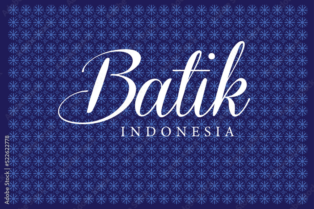 Indonesian Batik classic truntum pattern for National Batik Day ...
