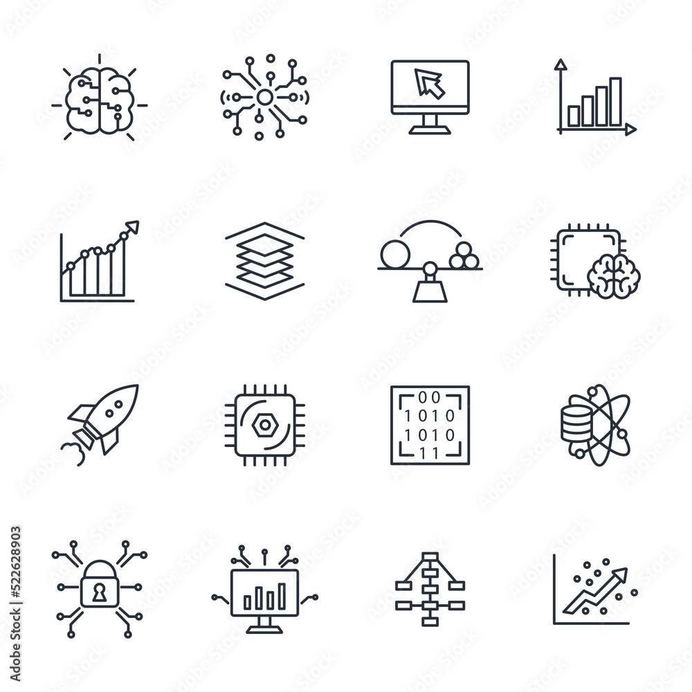 machine learning icons set . machine learning pack symbol vector ... machine learning icons set . machine learning pack symbol vector ...