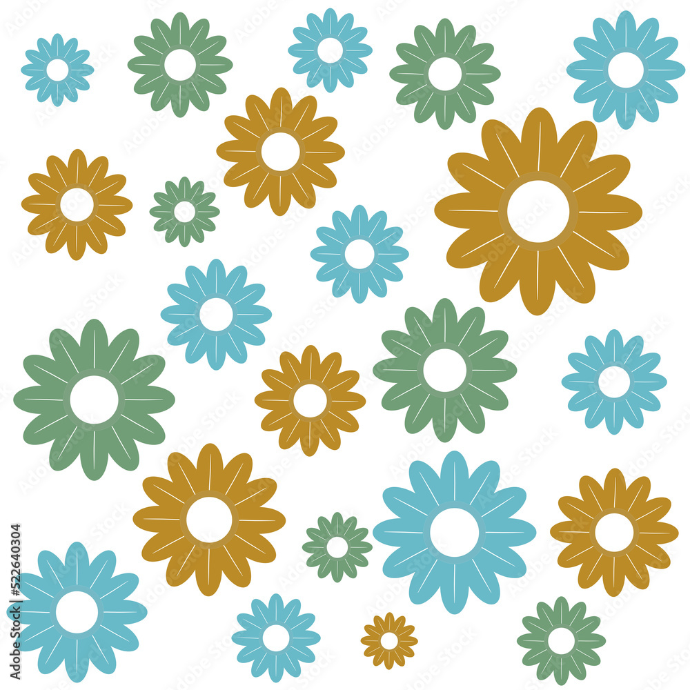 Flower vintage color painting for prints or background. Stock ...