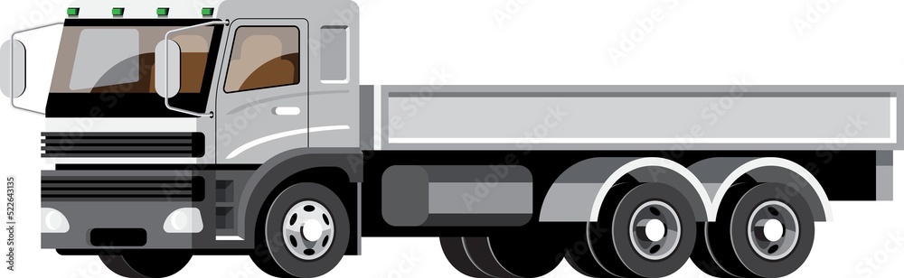 Cartoon box truck illustration Stock Illustration | Adobe Stock