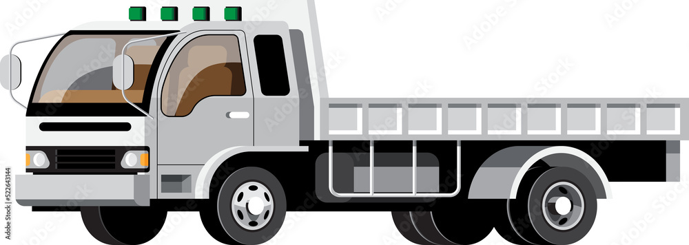 Cartoon box truck illustration Stock Illustration | Adobe Stock