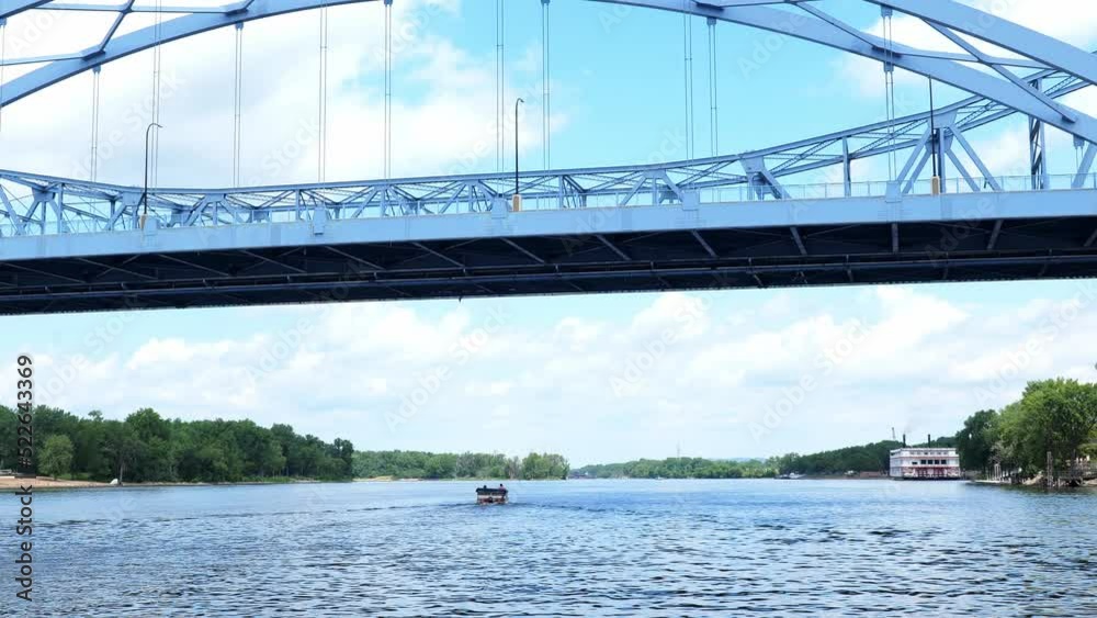 Big Blue Bridge over the Mississippi River at La Crosse, Wisconsin ...