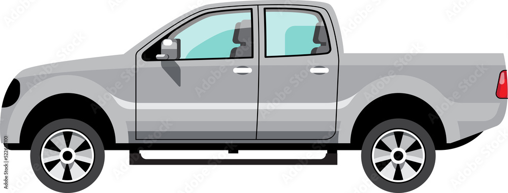 Cartoon pickup truck illustration Stock Illustration | Adobe Stock
