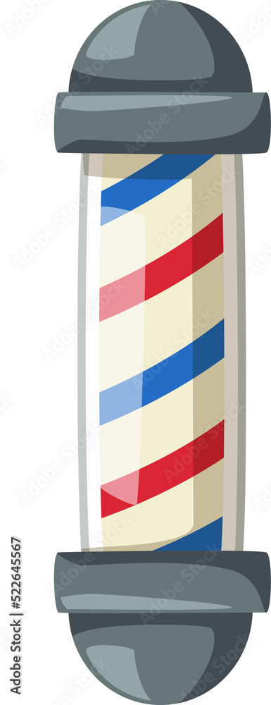 Barber pole light illustration Stock Illustration | Adobe Stock