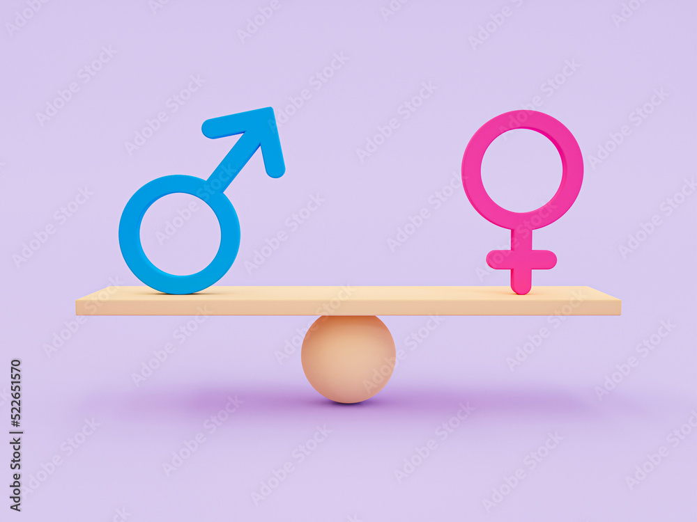 3d minimal gender equality. The stopping gender discrimination concept ...