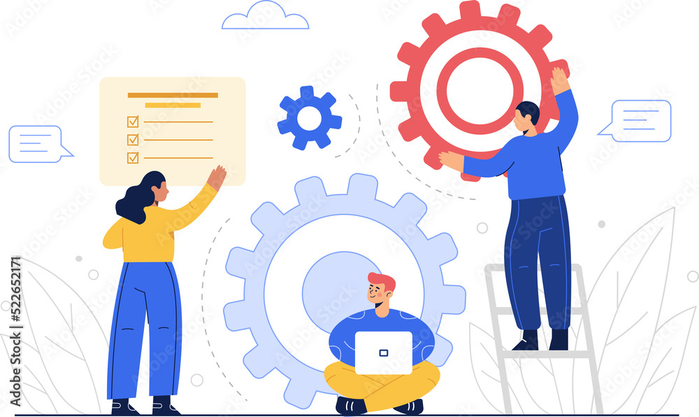 setup laptop clipart Stock Illustration | Adobe Stock