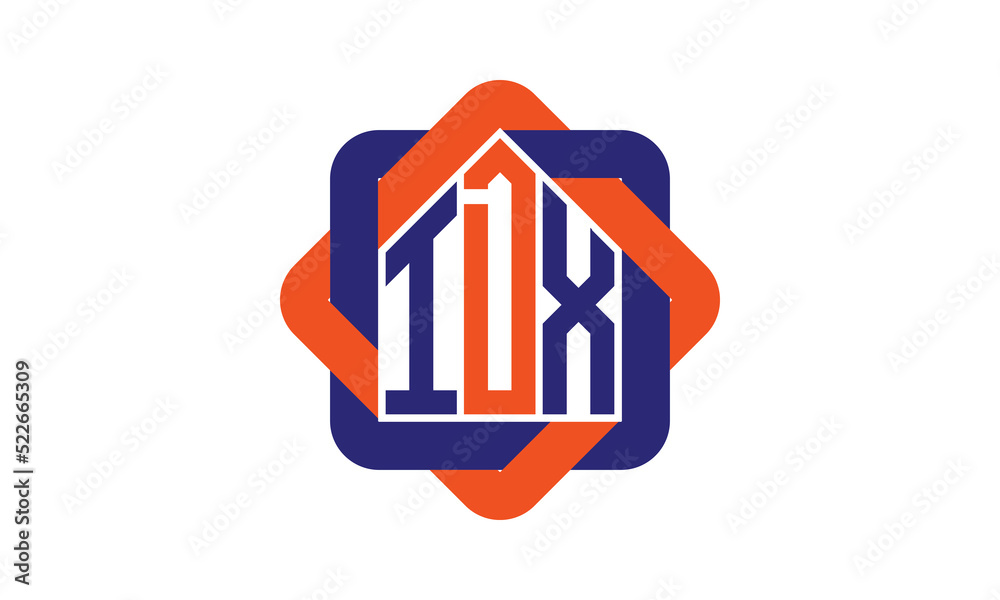 Vektorová grafika „IDX three letter real estate logo with home icon ...