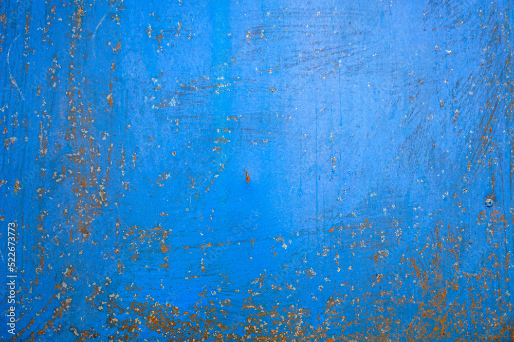 Old blue metal sheet with rust background Stock Photo | Adobe Stock