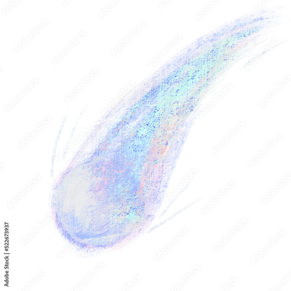 Comet shooting star meteor illustration sketch art Stock Illustration ...