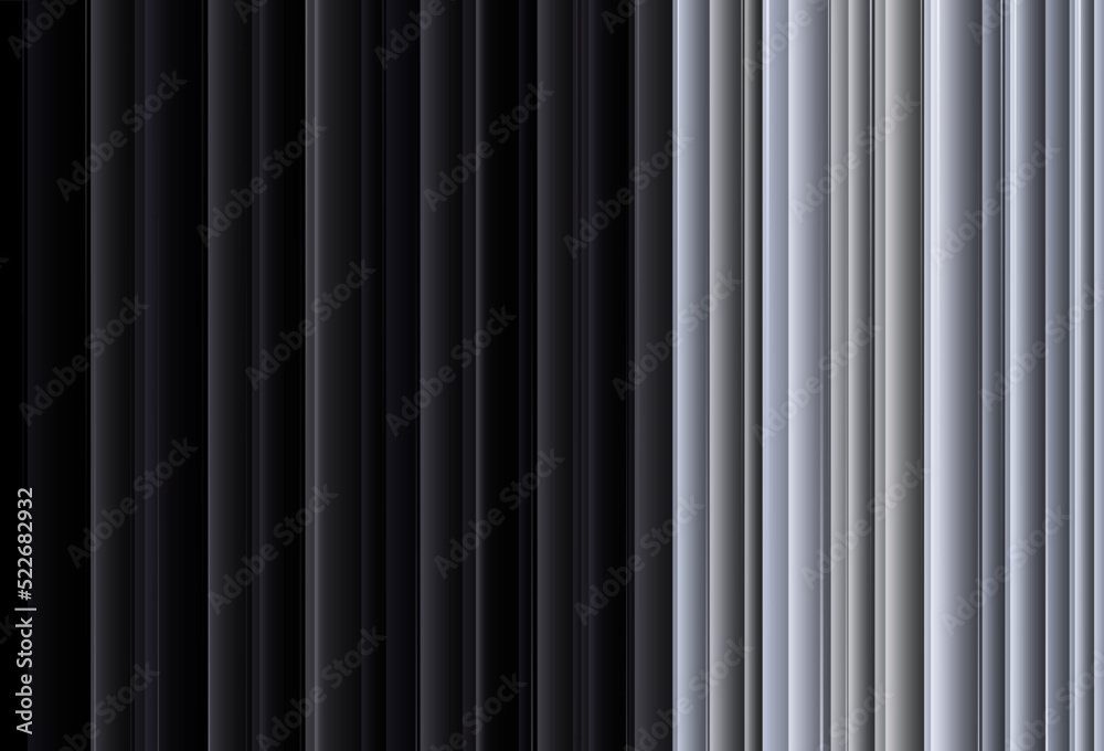 Abstract shiny black and light grey straight lines background. Elegant ...