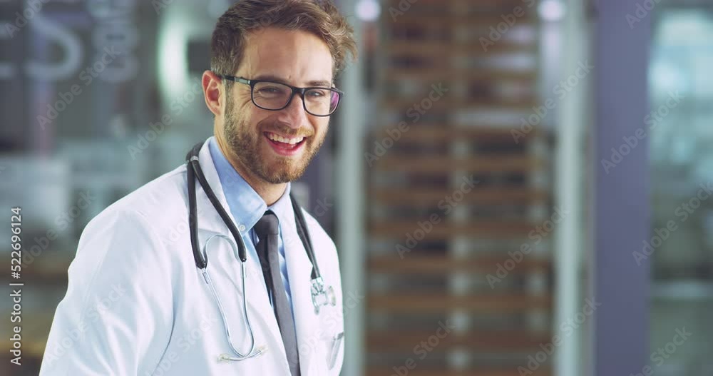 Professional healthcare doctor at work checking insurance paperwork for ...