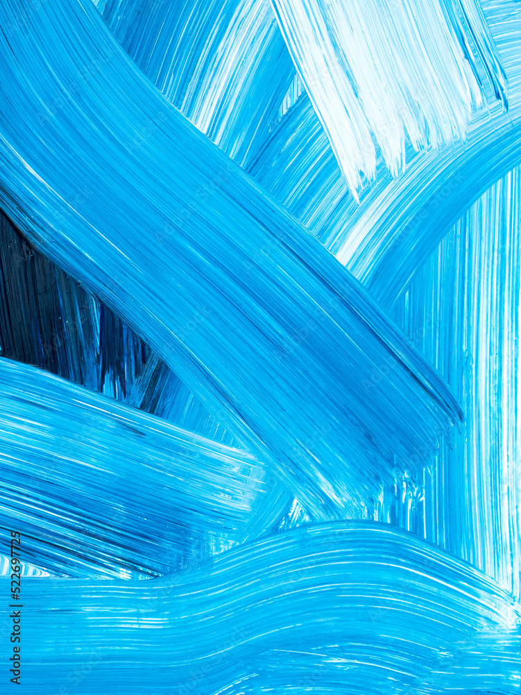 Paint Brush Texture Blue