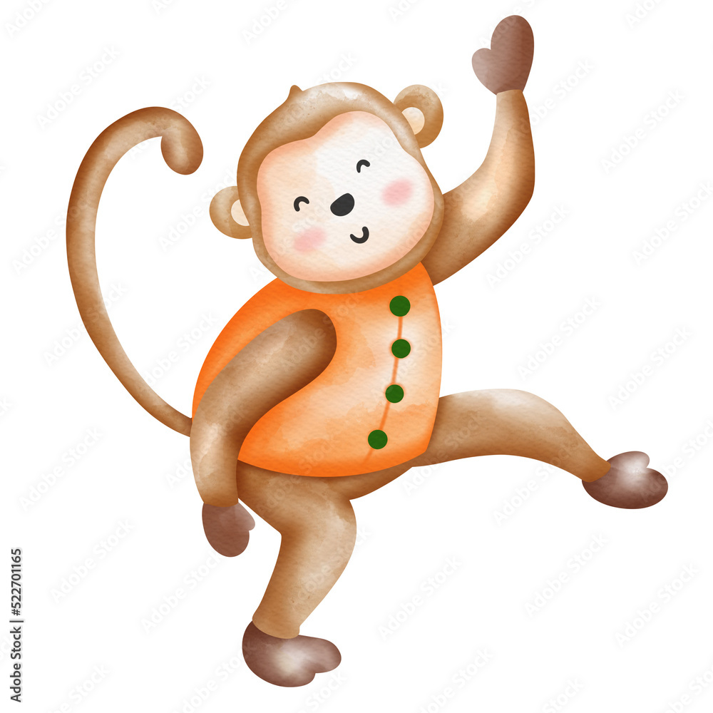 Cartoon Circus Monkey