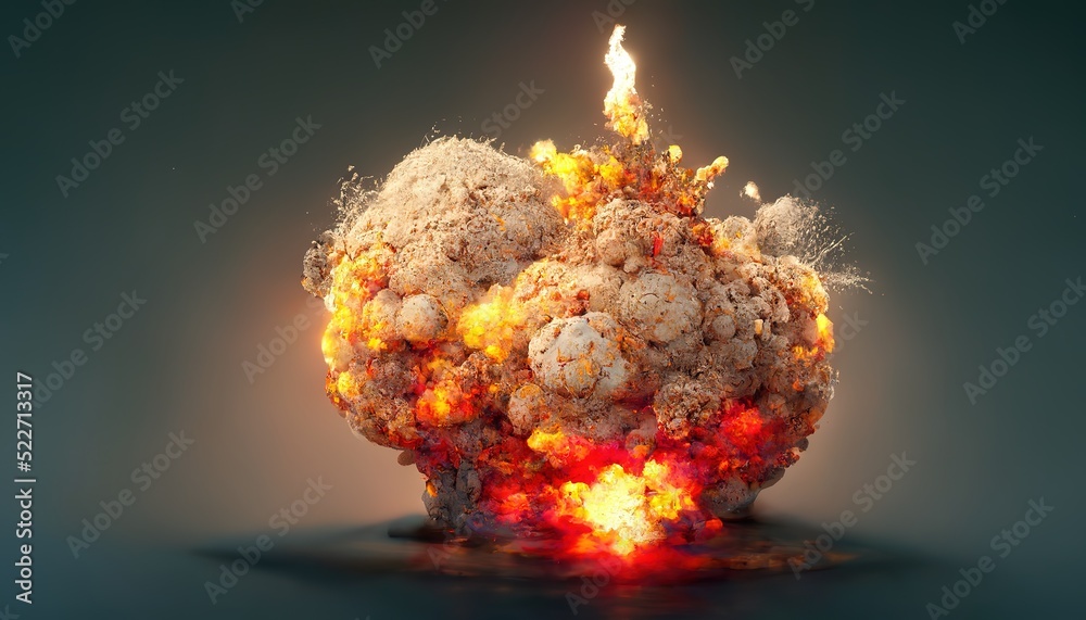 Realistic explosive clouds and smoke element for the game interface ...