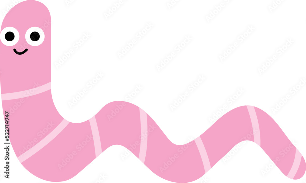 worm Vector illustration. worm clip art. Stock Vector | Adobe Stock