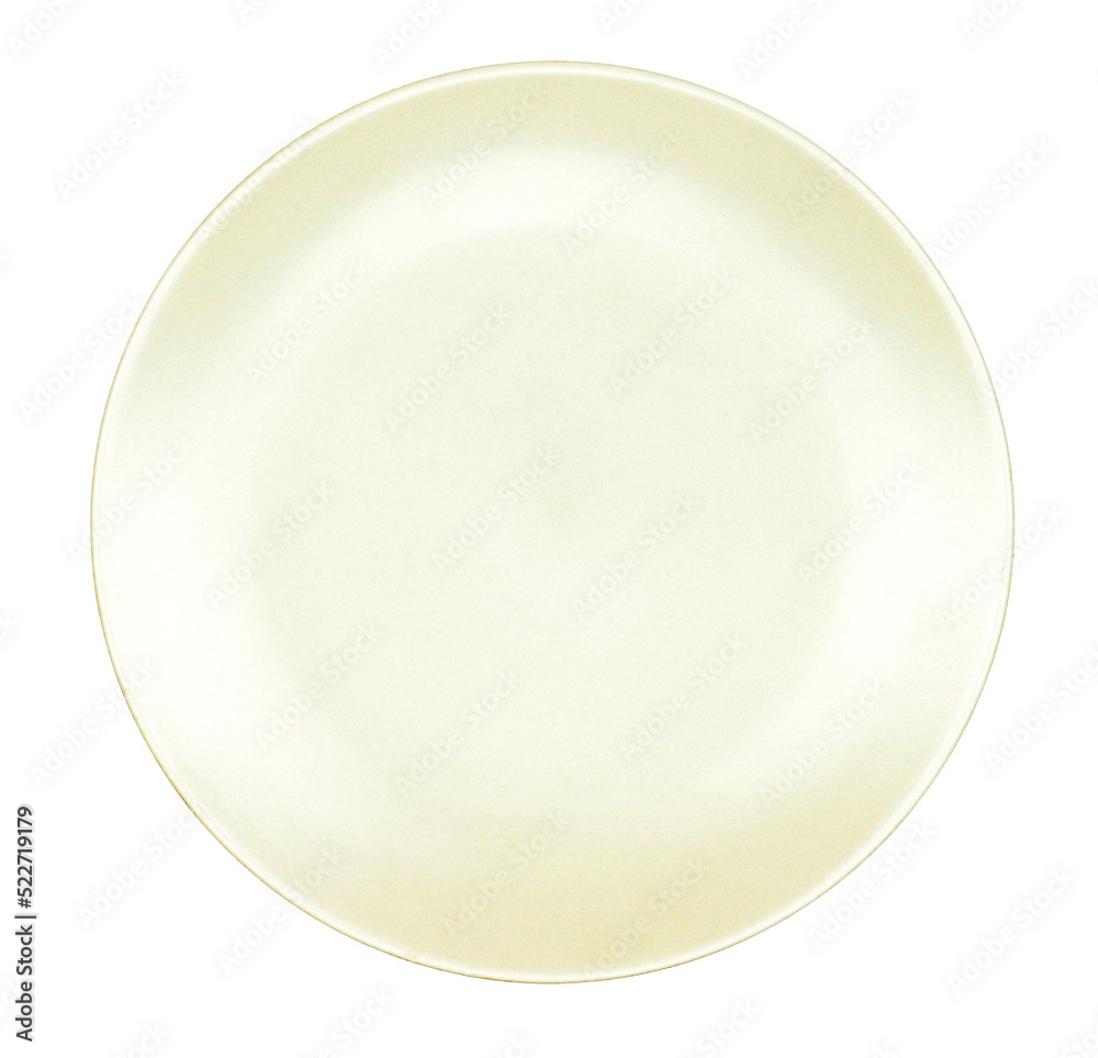 white dish plate on transparent background png file Stock Photo | Adobe ...