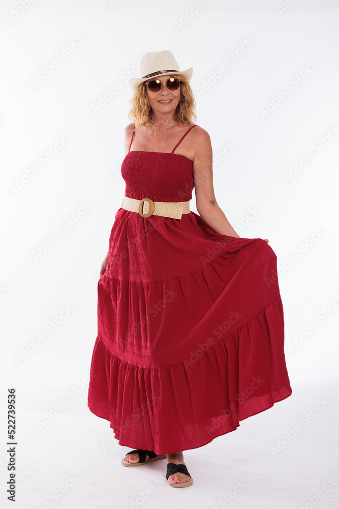 photo session model over 50 years without photo retouching Stock Photo ...