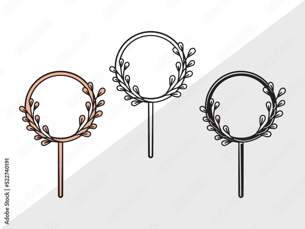 Cake Topper Clipart SVG | Happy Birthday Svg | Birthday Cake Topper Svg ...