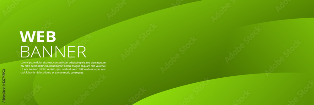 Abstract green background, Green banner Stock Vector | Adobe Stock