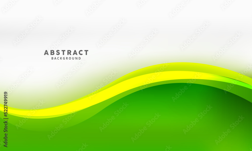 Abstract green background, Green banner, Abstract green wave background ...