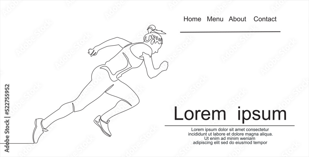 Running Quote Background