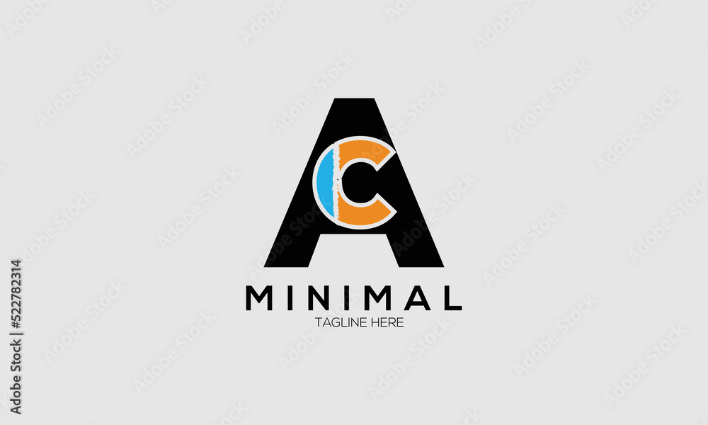 letter icon AC logo vector Stock Vector | Adobe Stock