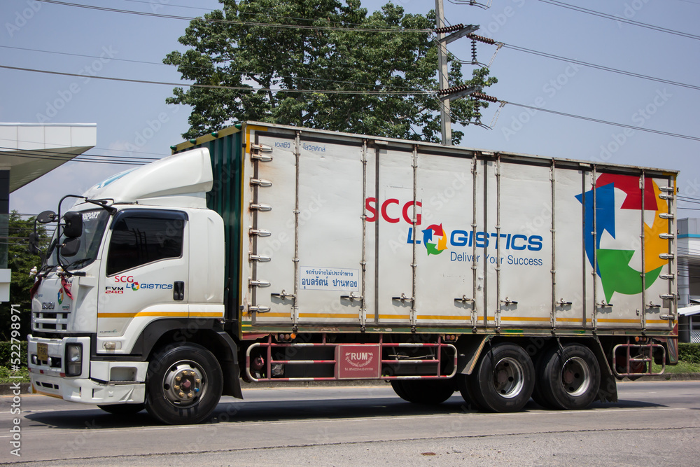 Container truck of SCG Logistics Transportation company Stock Photo ...