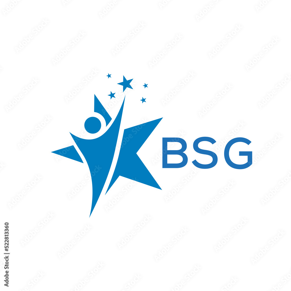 BSG Letter logo white background .BSG Business finance logo design ...