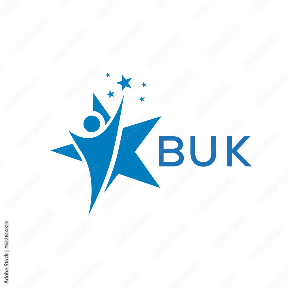 BUK Letter logo white background .BUK Business finance logo design ...