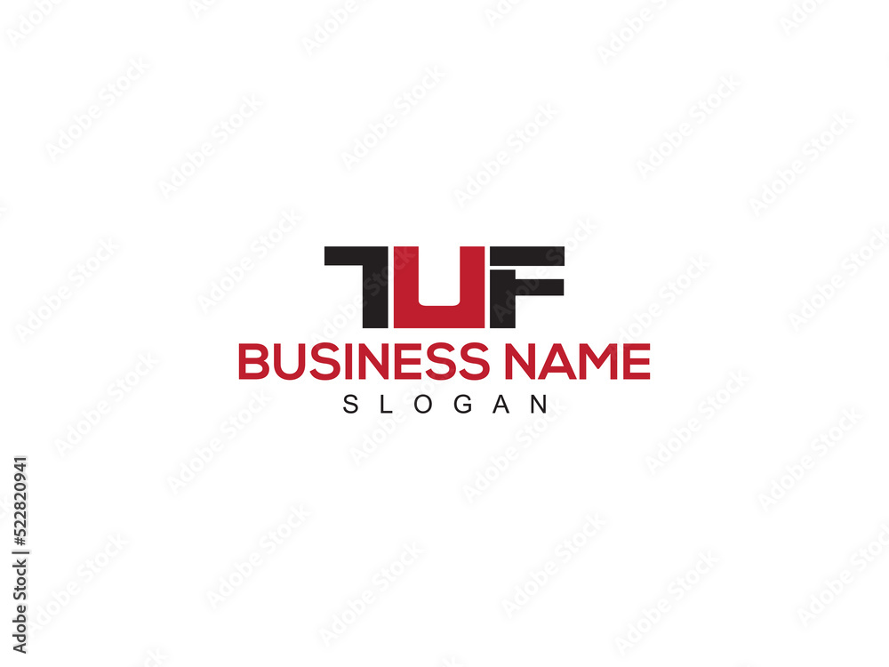 Minimalist TUF Logo Letter Vector, Colorful TU t u f Logo Icon With ...