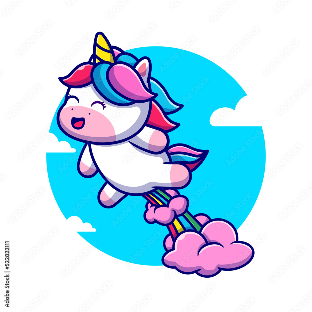 Unicorn Pooping Rainbows