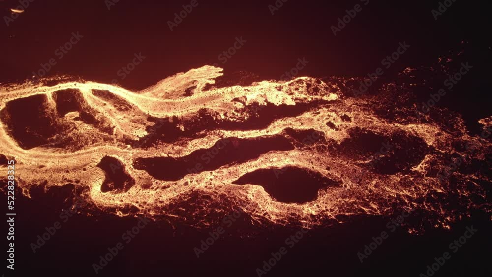 Meradalir Eruption of Fagradalsfjall Volcano in Iceland 2022 Stock ...