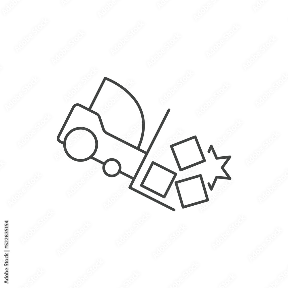 Accident icons symbol vector elements for infographic web Stock Vector ...
