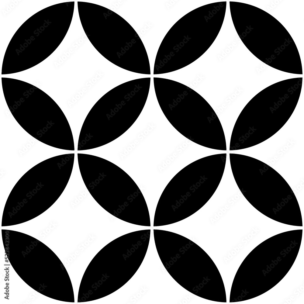 Seamless repeat pattern. Black abstract circles.. Isolated png ...