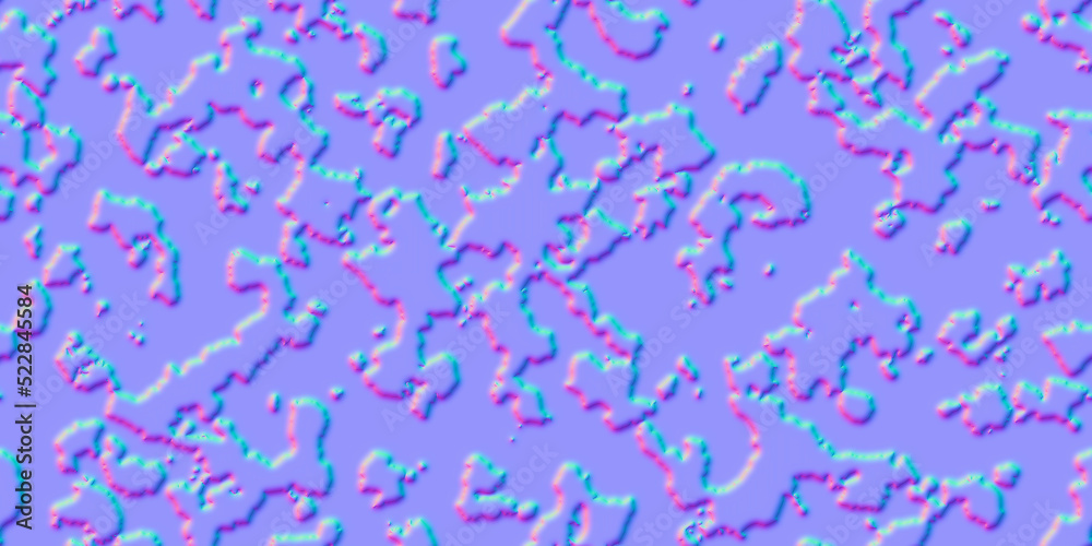 Normal map of grunge surface with organic spots as a seamless pattern ...