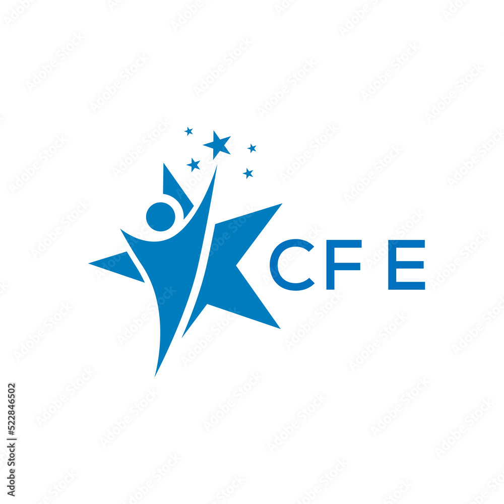 CFE Letter logo white background .CFE Business finance logo design ...