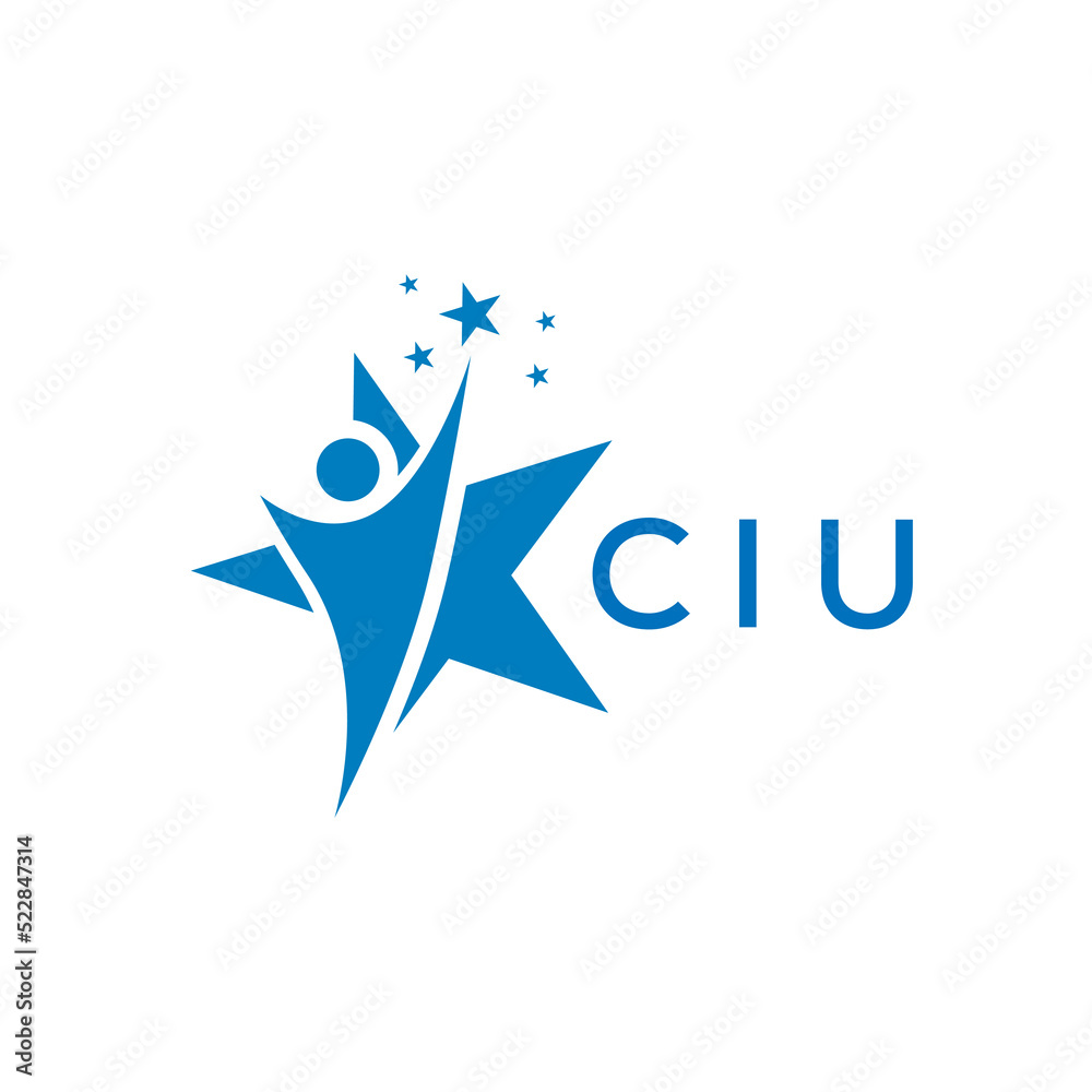 CIU Letter logo white background .CIU Business finance logo design ...