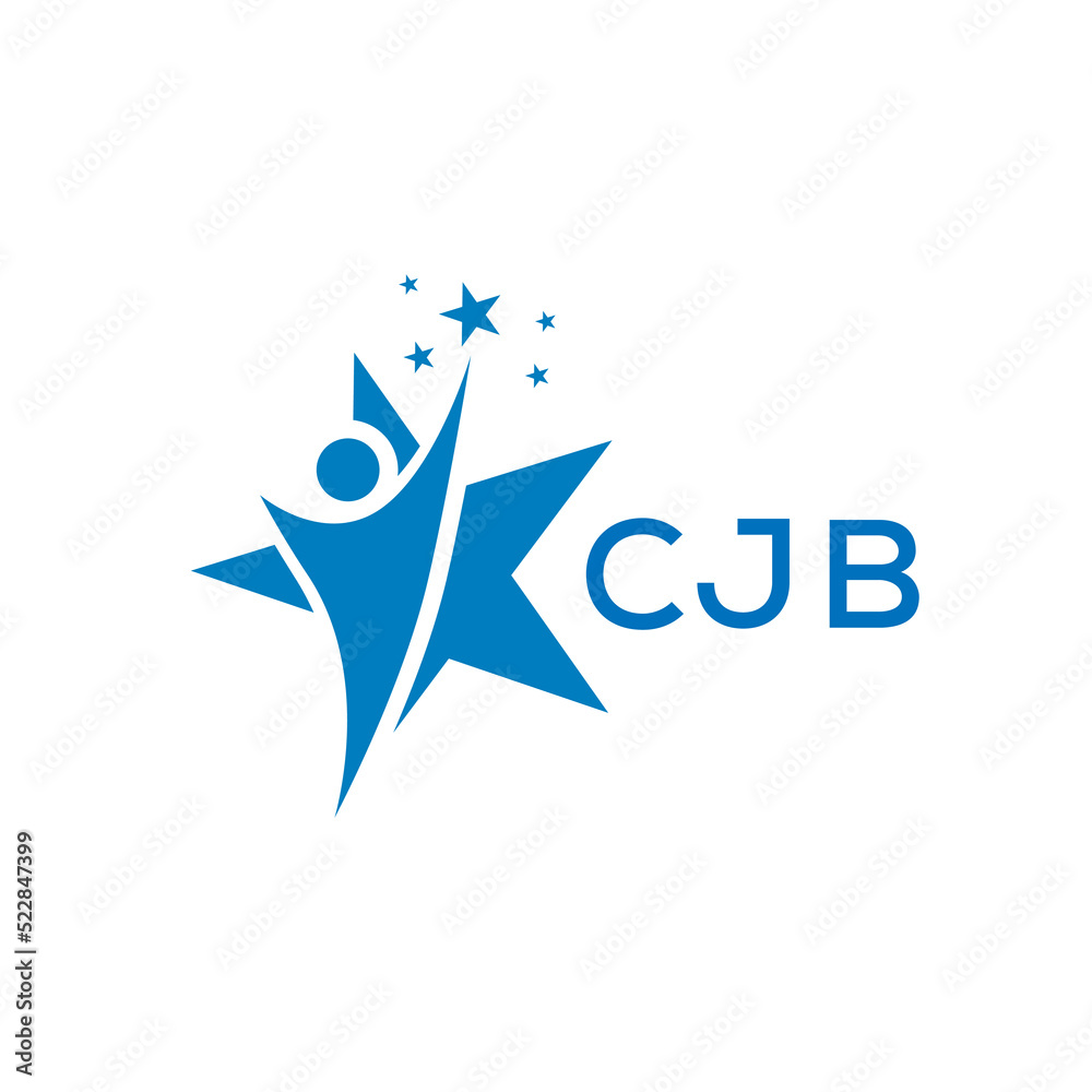 CJB Letter logo white background .CJB Business finance logo design ...