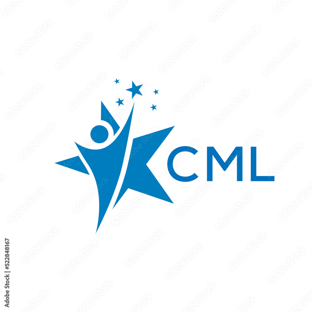 CML Letter logo white background .CML Business finance logo design ...