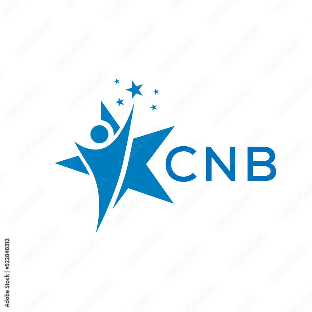 CNB Letter logo white background .CNB Business finance logo design vector image in illustrator ...