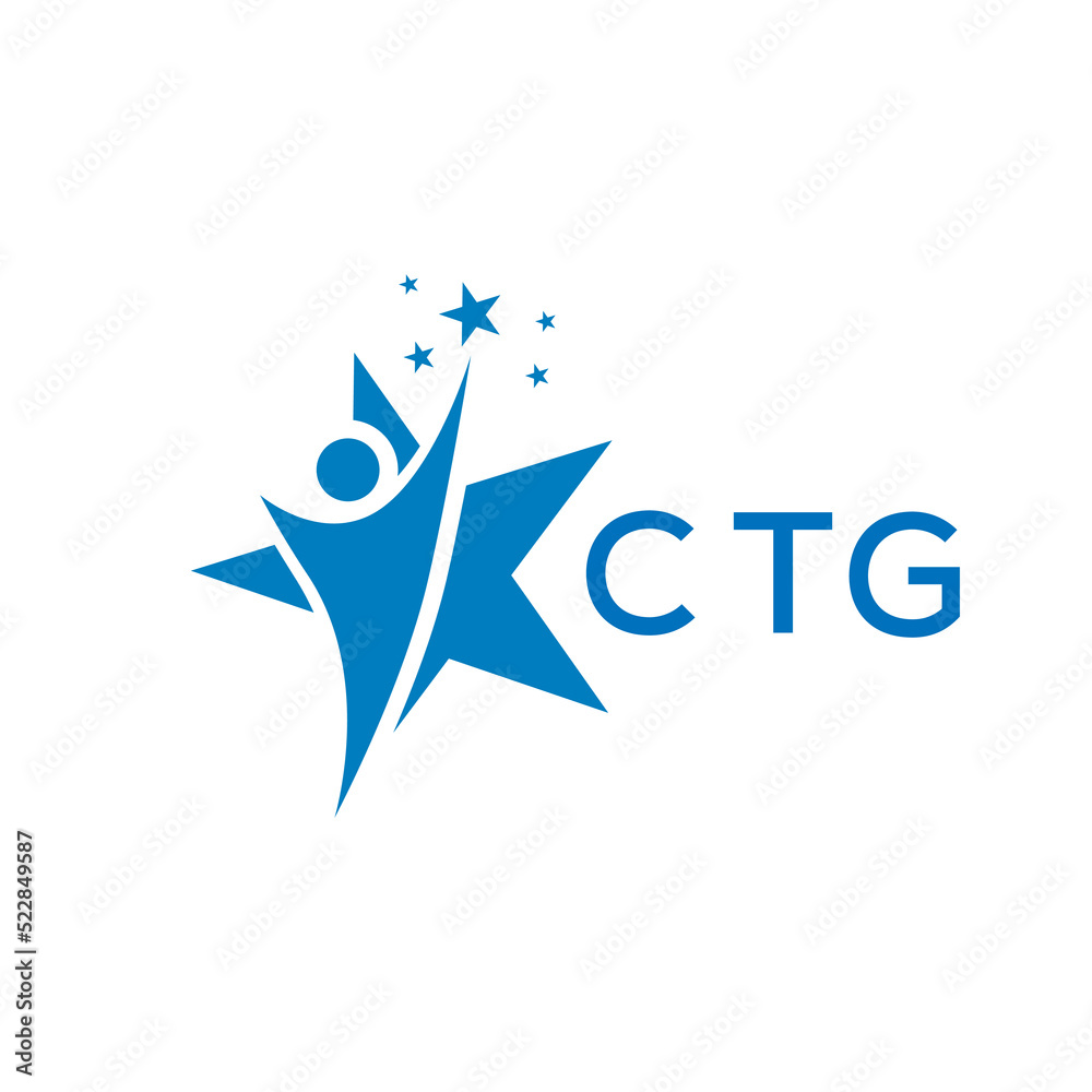 CTG Letter logo white background .CTG Business finance logo design ...